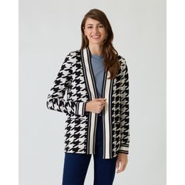 Helena Vera Longcardigan mit Hahnentritt-Muster