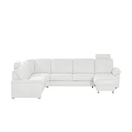 meinSofa Wohnlandschaft Leder Carolin ¦ weiß ¦ Maße (cm): B: 330 H: 9