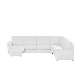 meinSofa Wohnlandschaft Leder Carolin ¦ weiß ¦ Maße (cm): B: 330 H: 9