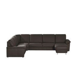 meinSofa Wohnlandschaft Leder Carolin ¦ braun ¦ Maße (cm): B: 330 H: