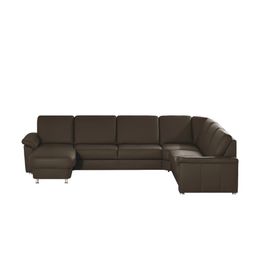 meinSofa Wohnlandschaft Leder Carolin ¦ braun ¦ Maße (cm): B: 330 H: