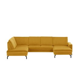 meinSofa Wohnlandschaft Grace ¦ gelb ¦ Maße (cm): B: 332 H: 89 T: 22