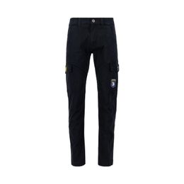 Cargohose Alpha Industries "Alpha Industries Men - Pants Petrol Patch Pant" Gr. 31, Normalgrößen, schwarz (black) Herren Hosen