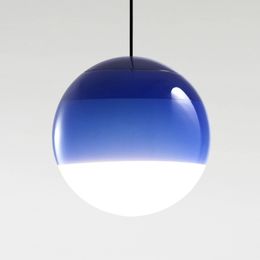 Marset Dipping Light LED-Hängelampe Ø 20 cm blau