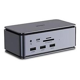 Lindy DST-Pro - Dockingstation - für Laptop - USB-C - HDMI, DP, USB-C - 1GbE, 10GbE