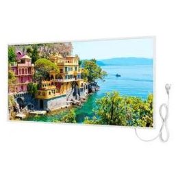 Bringer® Bild Infrarotheizung mit Rahmen - Portofino, Italien - 1000 / mit Smart Thermostat und App