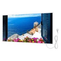 Bringer® Bild Infrarotheizung mit Rahmen - Sorrento, Italien - 800 / mit Smart Thermostat und App