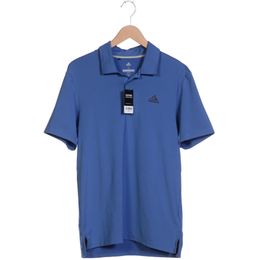 Adidas Herren Poloshirt, blau, Gr. 46