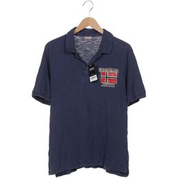 Napapijri Herren Poloshirt, blau, Gr. 54