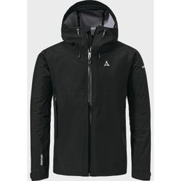 Schöffel SCHÖFFEL Outdoorjacke »Hiking Jacket Style Cascata MNS« mit Kapuze 9990 - schwarz 46 46 Wasserdicht & sehr atmungsaktiv dank 3-Lagen VENTURI Membrane