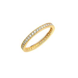 Diamonds by Ellen K. FASCINATION BY ELLEN K. Fingerring »375 Gold Zirkonia weiß Memoirering« gelb 056 (17,8) Edler Damen Ring aus echtem 375 Gold