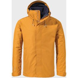 Schöffel SCHÖFFEL Doppeljacke »Hiking 3in1 Jacket Style Okere MNS« mit Kapuze 5735 - gelb 46 46 Wasserdicht & atmungsaktiv dank 2-Lagen VENTURI Membrane