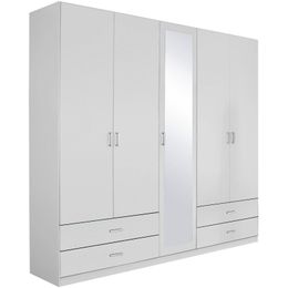 Kleiderschrank Rauch "Bobona" Schränke Gr. B/H/T: 226 cm x 210 cm x 54 cm, 5 St., weiß Drehtürenschrank Schränke Bestseller