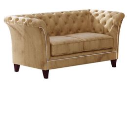 S-style Möbel - Larui 2-Sitzer Chesterfield Sofa, Beige