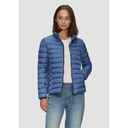 s.Oliver - Leichte Jacke mit Steppung und Stehkragen, Damen, blau, Größe 40