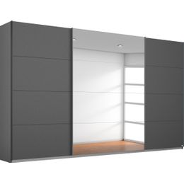 Schwebetürenschrank Rauch "Kleiderschrank Schrank Garderobe Wäscheschrank BESTSELLER KEPAN" Schränke Gr. B/H/T: 315 cm x 230 cm x 62 cm, 3 St., grau (graumetallic) inkl. Schubladen-Einsatz und extra Einlegeböden MADE IN GERMANY