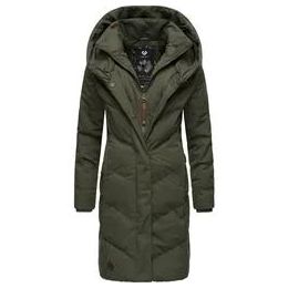 Steppmantel Ragwear "Natalka" Gr. M (38), grün (grasgrün) Damen Mäntel stylischer, gesteppter Winterparka mit gefütterter Kapuze