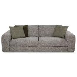 Big-Sofa DESIGNWERK "Parma, anspruchsvolles Design und toller Sitzkomfort" Sofas Gr. B/H/T: 254cm x 87cm x 122cm, Flachgewebe, grau