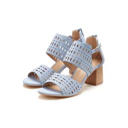 Lascana Riemchensandalette blau Gr. 41 für Damen