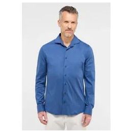 Langarmhemd Eterna "SLIM FIT" Gr. 38, Normalgrößen, blau Herren Hemden