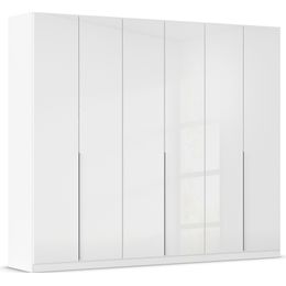 Drehtürenschrank Rauch "Kleiderschrank Kleiderschränke Schrank Garderobe AGORDO mit Glasfront" Schränke Gr. B/H/T: 271cm x 229cm x 54cm, 6 St., weiß (alpinweiß) durchdachte Innenausstattung, in 6 Breiten und 2 Höhen MADE IN GERMANY