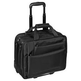 Dermata Reisekoffer Business Trolley Nylon 47 cm 2 Rollen - Schwarz