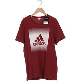 Adidas Herren T-Shirt, bordeaux, Gr. 48