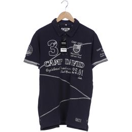 CAMP DAVID Herren Poloshirt, marineblau, Gr. 54