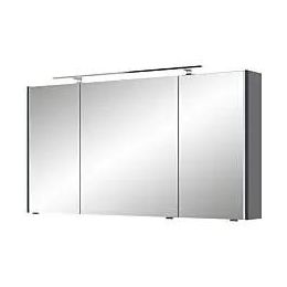 Mendler Pelipal Serie 7045 Spiegelschrank SEEA02413G138AU LED-Plus-Aufsatzleuchte, dreitürig, chrom, 130 cm