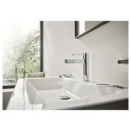 Hansgrohe Finoris 100 Waschtischarmatur 76010000 mit Push-Open Ablaufgarnitur, chrom