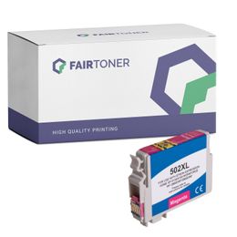 FairToner Kompatibel für Epson Expression Home XP-5150 (C13T02W34010 / 502XL) Druckerpatrone Magenta