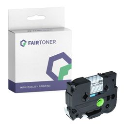 FairToner Kompatibel für Brother TZE-145 Schriftband 18mm/8m Weiss auf Transparent