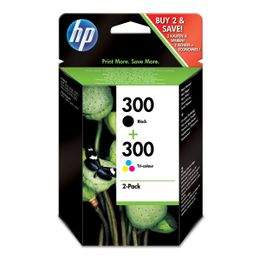 Original HP 300 (CN637EE) Druckerpatrone Schwarz,Color (Cyan,Magenta,Gelb)