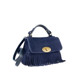 Damen Umh&auml;ngetasche "Wild", Collezione Alessandro, blau, Leder, Taschen, aus echtem Leder
