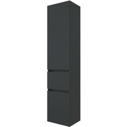 Seitenschrank Welltime, B:40cm H:180cm T:35cm, grau, Holzwerkstoff, Schr&auml;nke, "Baabe", 40 cm breit, Softclose-Funktion, viel Stauraum