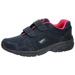 Brütting BRÜTTING Damen Sneaker "Sportschuh und Freizeitschuh Circle V", Gr. 36, blau, Veloursleder, Schuhe