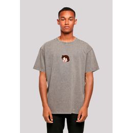 F4NT4STIC Damen T-Shirt "Heidi Logo Heroes of Childhood", grau, Gr. XL, Obermaterial: 100% Baumwolle, Shirts, Nostalgie, Retro Print, Kinderserie