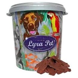 5 kg LYRA PET® Lammfleischstreifen in 30 L Tonne