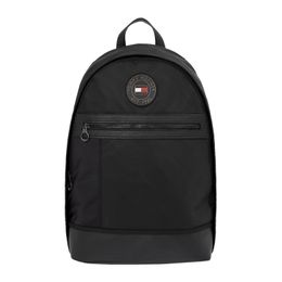 Rucksack Tommy Hilfiger "Men TH BLOCKED DOME BACKPACK Backpack" Gr. B/H/T: 29,5 cm x 43,5 cm x 15,5 cm, schwarz (black) Rucksäcke Herren Rucksack