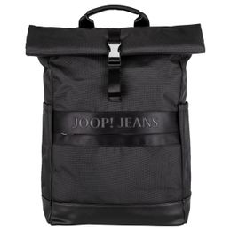 JOOP! Cityrucksack JOOP JEANS "modica jaron backpack lvf" Gr. B/H/T: 32 cm x 45 cm x 14 cm, schwarz (black) Rucksäcke mit gepolstertem Rücken