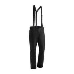 Skihose Maier Sports "Corban T" Gr. 24, Kurzgrößen, schwarz Herren Hosen Schneehose mit Hosenträgern, windwasserdicht, Regular Fit