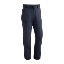 Funktionshose Maier Sports "Oberjoch" Gr. 46, Normalgrößen, blau (dunkelblau) Herren Hosen Outdoorhose gefüttert, Wanderhose mit 4 RV-Taschen, Regular Fit