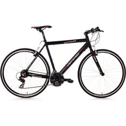 KS-Cycling KS Cycling Fitnessrad 21 Gänge Fitness-Bike Lightspeed (Black) 28 Zoll