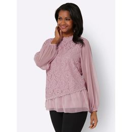 Schlupfbluse Lady Gr. 38, lila (mauve) Damen Blusen