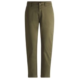 Webhose BOSS Orange "C_Tachini2-D" Gr. 36, N-Gr, grün (dark green 303) Damen Hosen mit Leder-Brandlabel am hinteren Bundabschluss