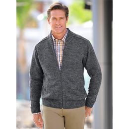 Strickjacke Marco Donati Gr. 52, grau (anthrazit, meliert) Herren Strickjacken