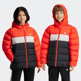 Outdoorjacke adidas Sportswear "J SD JKT" Gr. 128, rot (bright red, grey one, black) Kinder Jacken