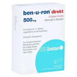 Ben-u-ron Direkt 500 mg Granulat Erdbeer 10 St