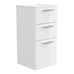 Posseik Midischrank 75 cm weiss hochglanz