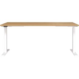 Schreibtisch Germania "Jet, elektrisch höhenverstellbar" Tische Gr. B/H/T: 180 cm x 72 cm x 80 cm, weiß (navarra, eiche, nachbildung, weiß, navarra, nachbildung) moderne Farbvariationen, Breite 120140160180 cm, Made in Germany